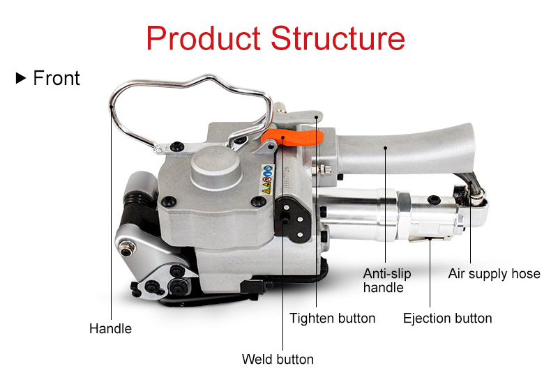 Handheld Pneumatic Strapping Tool For Plastic Banding, High Quality ...