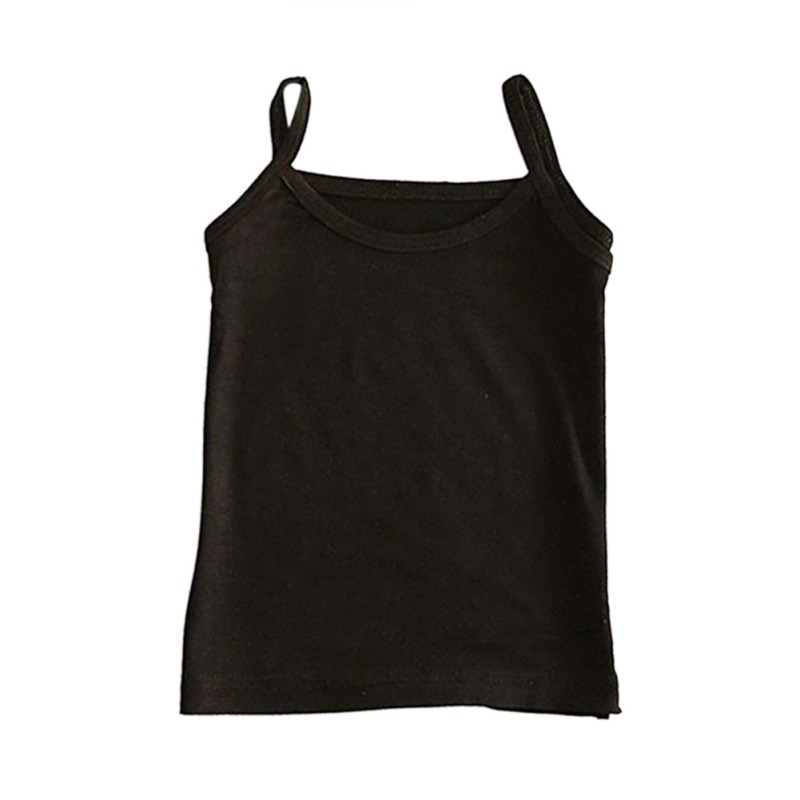 Summer Kids Girls Vest Cotton Solid Camisole Singlet Girls Undershirts ...