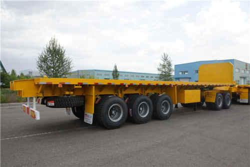 Flat Double Trailer, High Quality Flat Double Trailer on Bossgoo.com