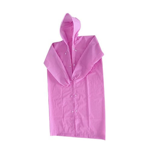 Portable Peva Plastic Adults Raincoat With Hoods, High Quality Portable ...