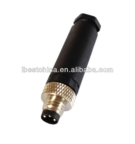 M8 Wireless Field Connector Male 3 Or 4 Pins M8 Mountable Cable ...