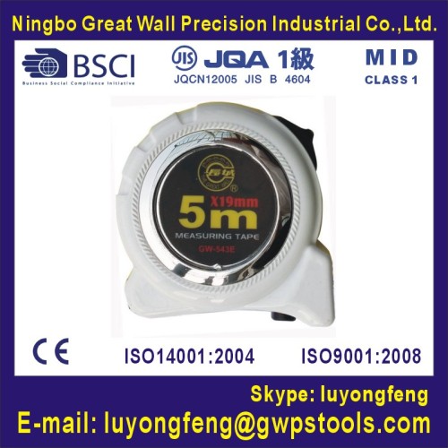 Jis Class 1 Steel Tape Measure With Uv Chrome Plating, High Quality Jis Class 1 Steel Tape ...