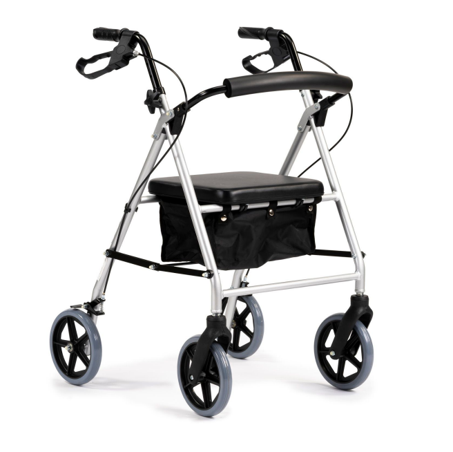 Contour Deluxe Rollator-8" Wheels & Padded Backrest, High Quality ...