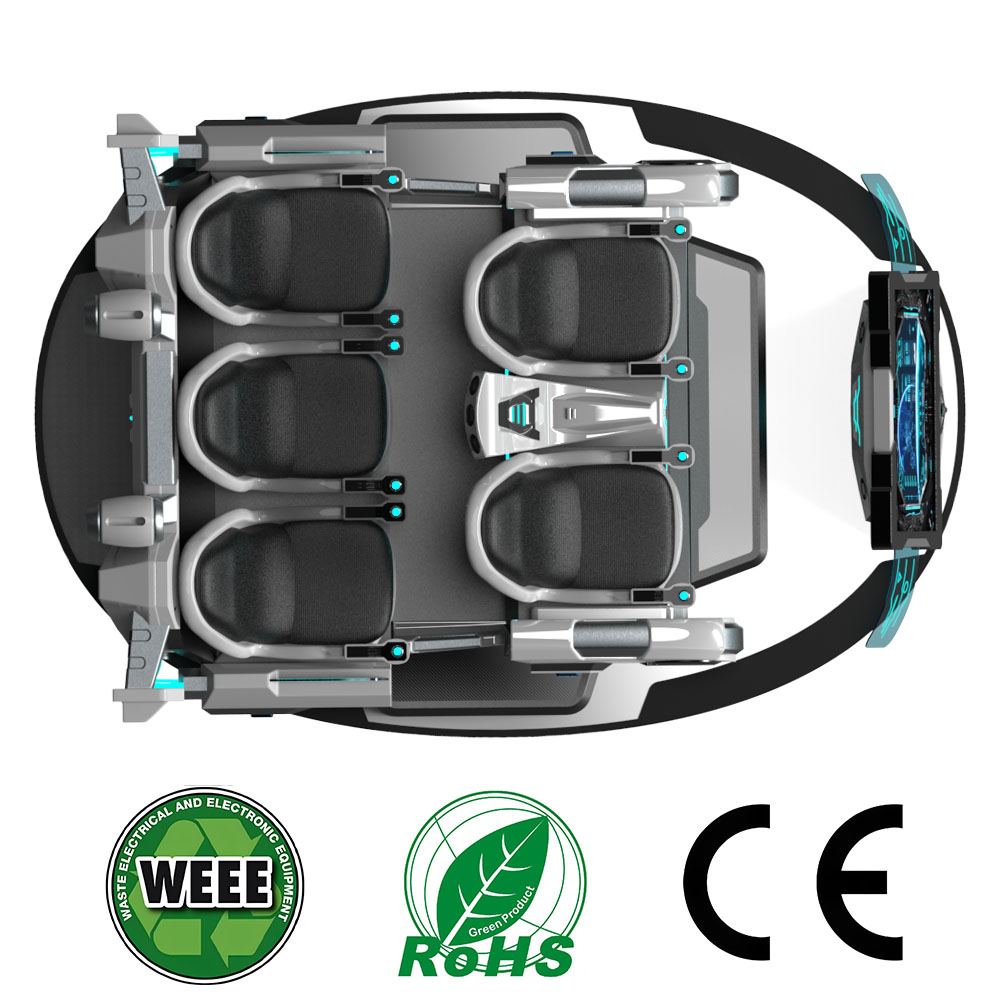 9d Vr Motion Cinema Spaceship Simulate Driving 5 Seaters Virtual ...