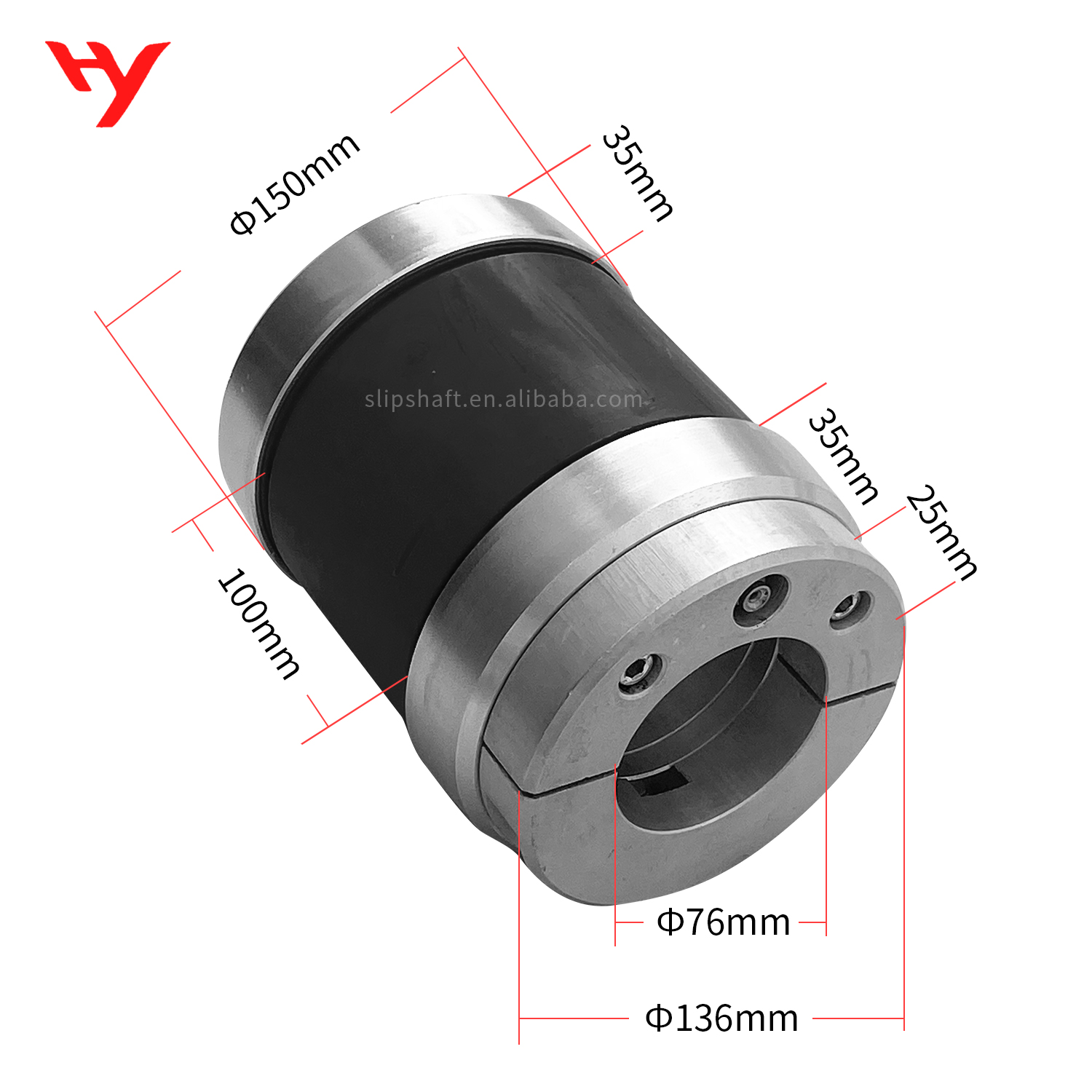 3 To 6 Inch Core Adapter Expandable Air Bushings - Rubber Bladder ...