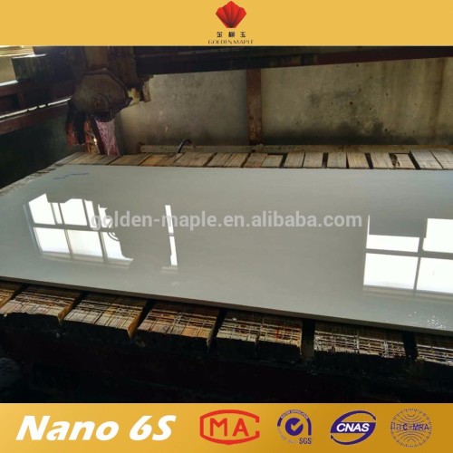 Big Slab Form Pure White Nano Crystallized Glass Panel, High Quality ...
