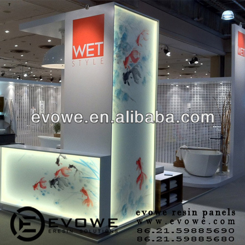 Decorative Waterproof Modern Solid Surface Shower Wall Panels, High ...