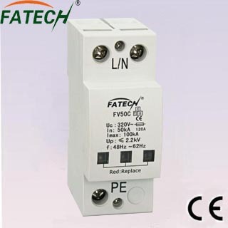 1 Pole Lightning Protection Device (imax 100ka), High Quality 1 Pole ...