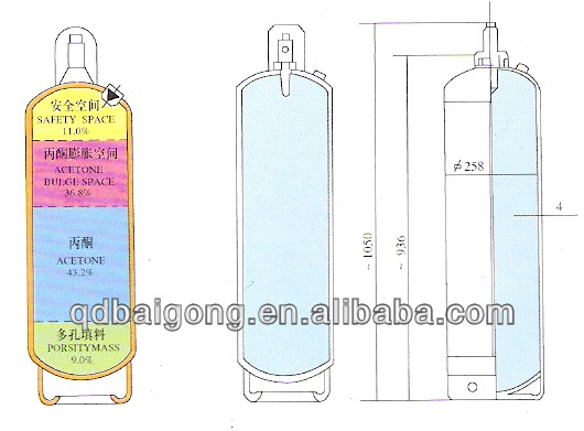 Acetylene Cylinder Empty Acetylene Gas Cylinder, High Quality Acetylene ...