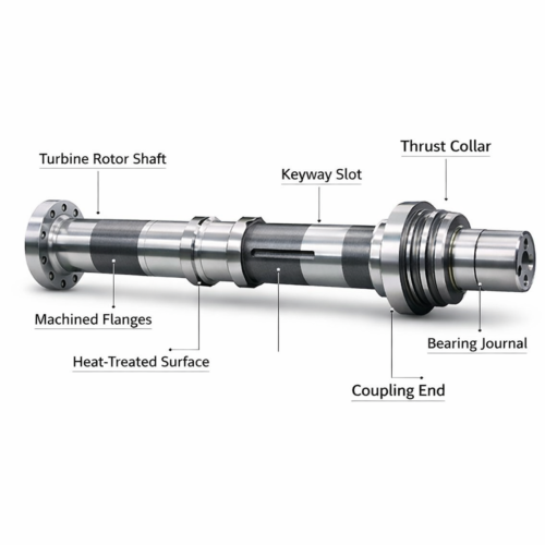 Steam Turbine Rotor And Thrust Shaft Forging, High Quality Steam ...