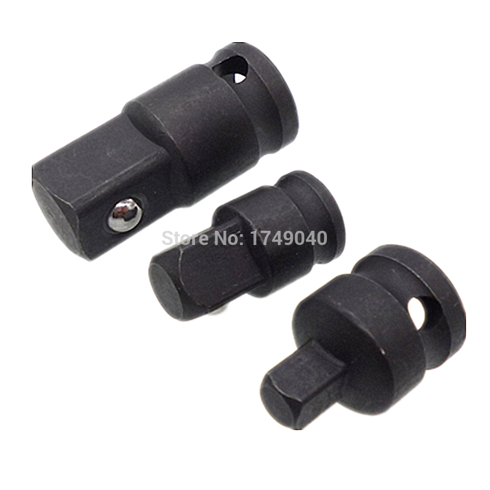3pc Step Down Adaptors 1/2" 3/8" 1/4" Square Drive Impact Cr-mo Socket ...