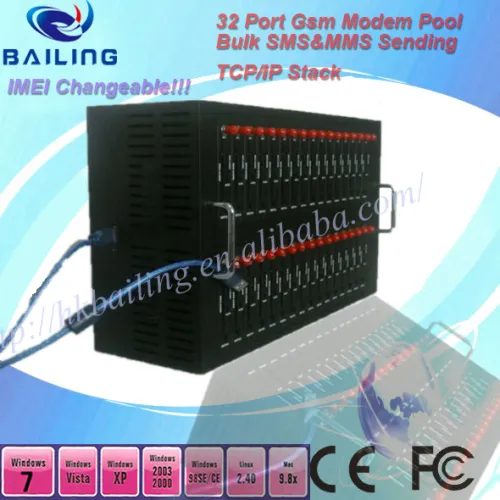 32 Port Gsm Modem Based On Wavecom Q2403 Q2406 Q24plus Q2686 Q2687 ...