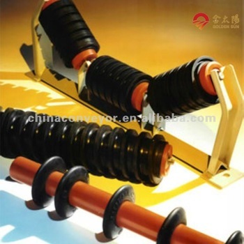Industrial Belt Conveyor System Rubber Disc Impact Roller Group ...