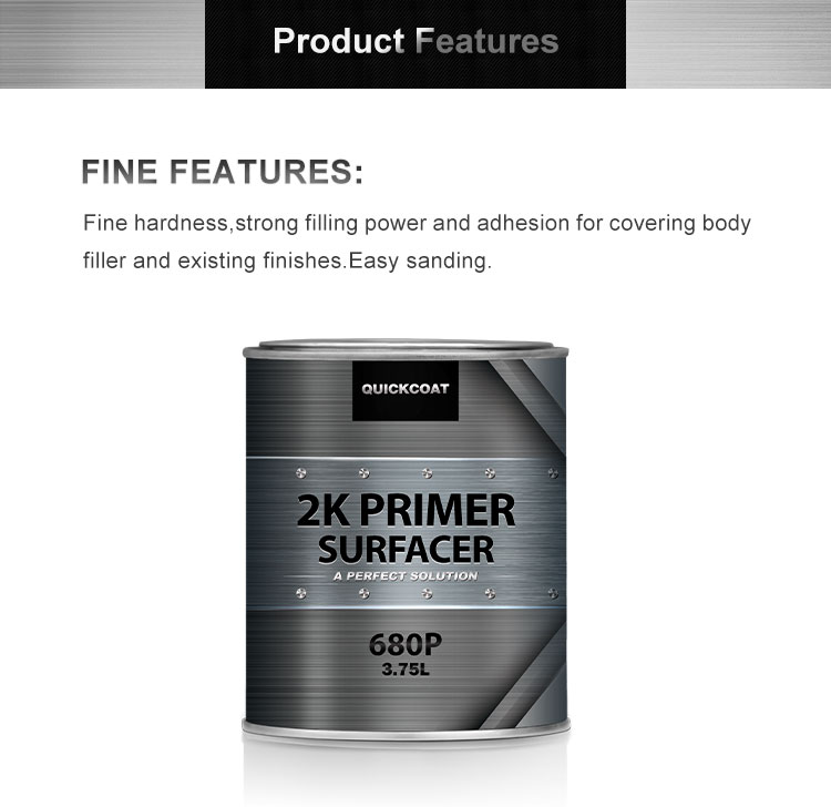 Auto 2k Primer Poly Putty Automotive Car Paint, High Quality Auto 2k ...