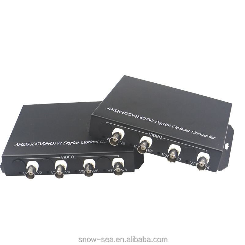 Bnc To Fiber Video Digital Converter For 4 Channel 1080p Hd Cvi/tvi/ahd ...