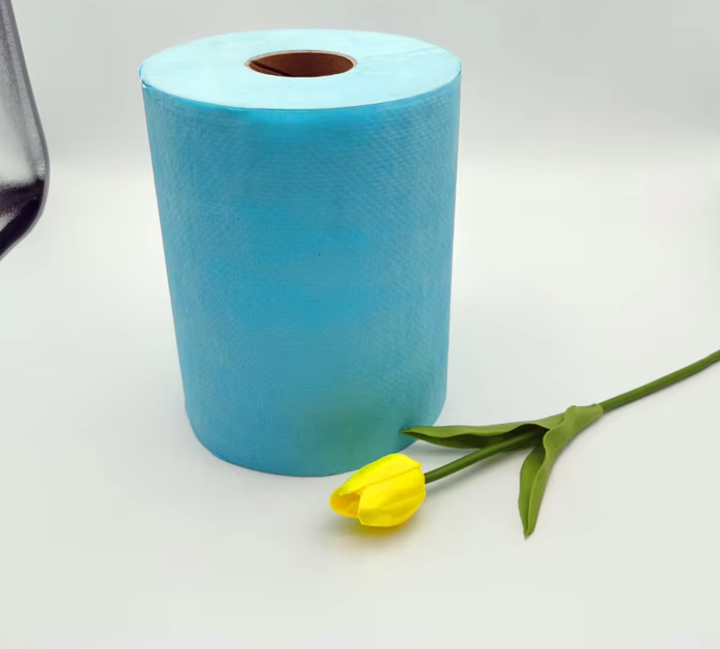 Commercial Recycled Pulp Blue Disposable Tissues Roll, High Quality ...