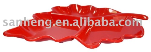 16" Melamine Leaf Shape Plate, High Quality 16" Melamine Leaf Shape ...