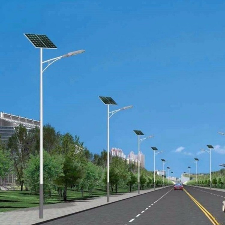 Solar street light works