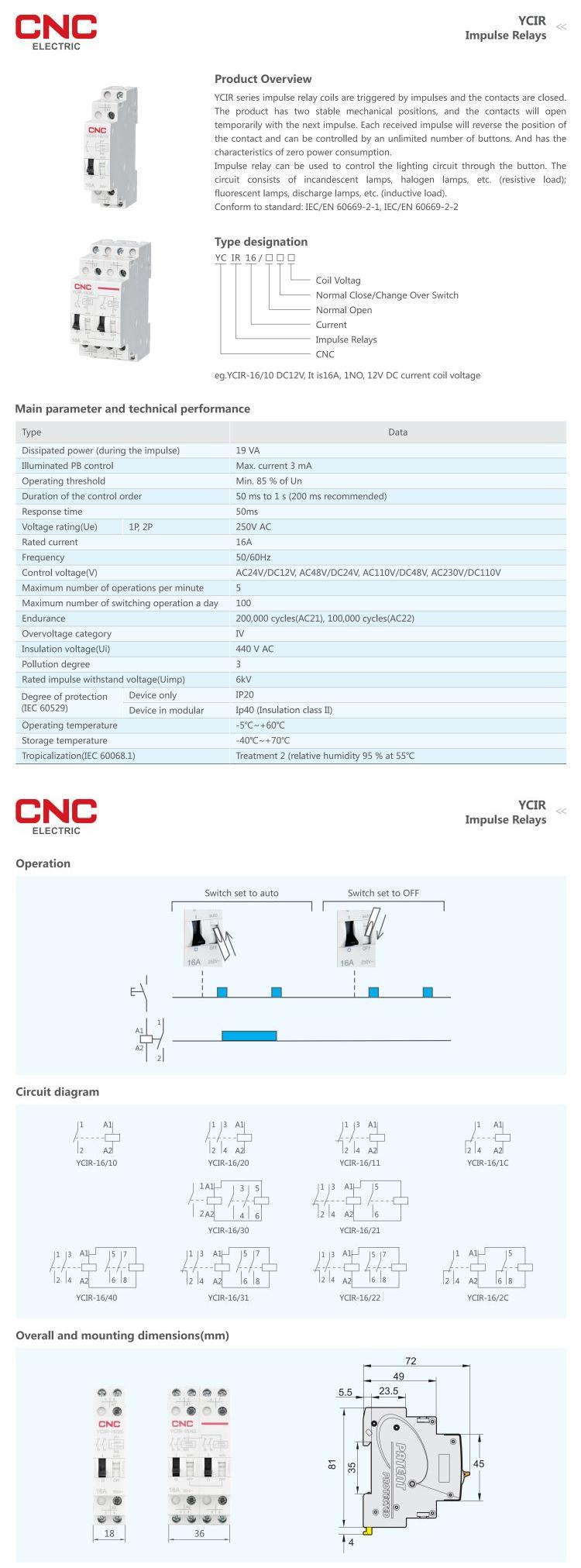 12v 20a Dc Impulse Relay 2p 4p, High Quality 12v 20a Dc Impulse Relay ...