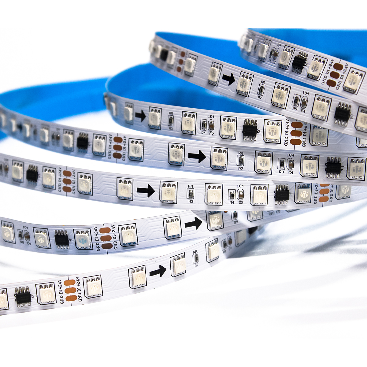 24v/12v Ws2811 Rgb Led Strip Lights 60 Leds/m With Low Voltage Drop ...