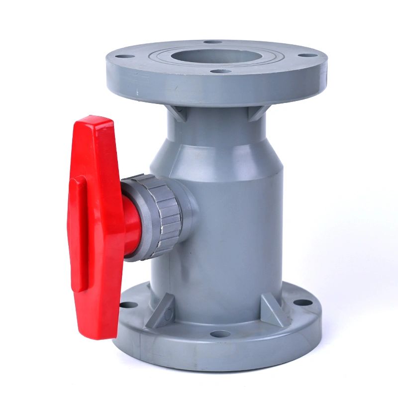 CPVC Plastic Flanged Ball Valve 3 inch China Manufacturers Suppliers ...