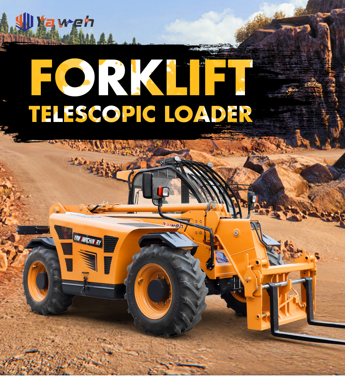 Telehandler Telescopic Side Boom Loader - Small Telehandler With ...