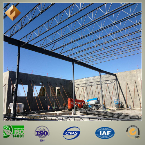 Steel Pipe Truss Roof For Large Workshop, High Quality Steel Pipe Truss ...