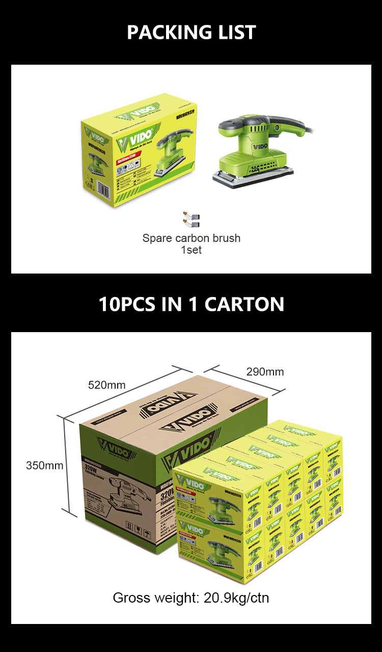 Vido Mini Bench Battery Straight Brushless Dry Drywall Detail Rotary ...