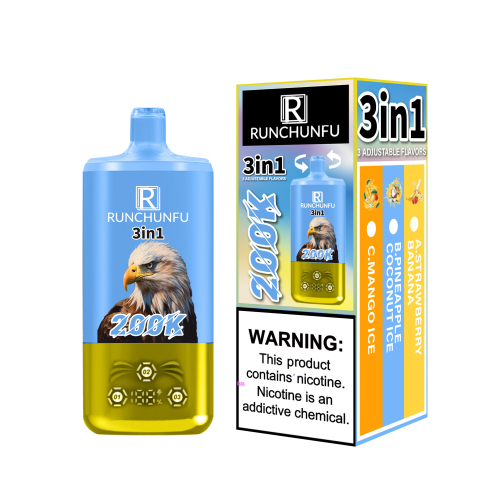 Runchunfu 200k Puffs 3in1 Vape, High Quality Runchunfu 200k Puffs 3in1 ...