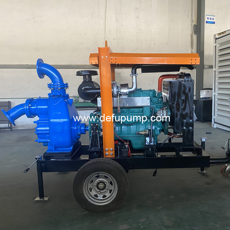 6 Inch Self-priming Sewage Pump Diesel Engine For Agricultural ...
