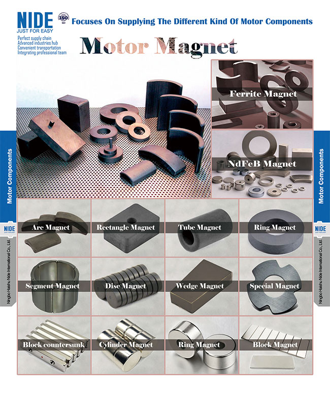 Customized Arc Ferrite Magnets For Dc Motor Arc Segment Magnets, High ...