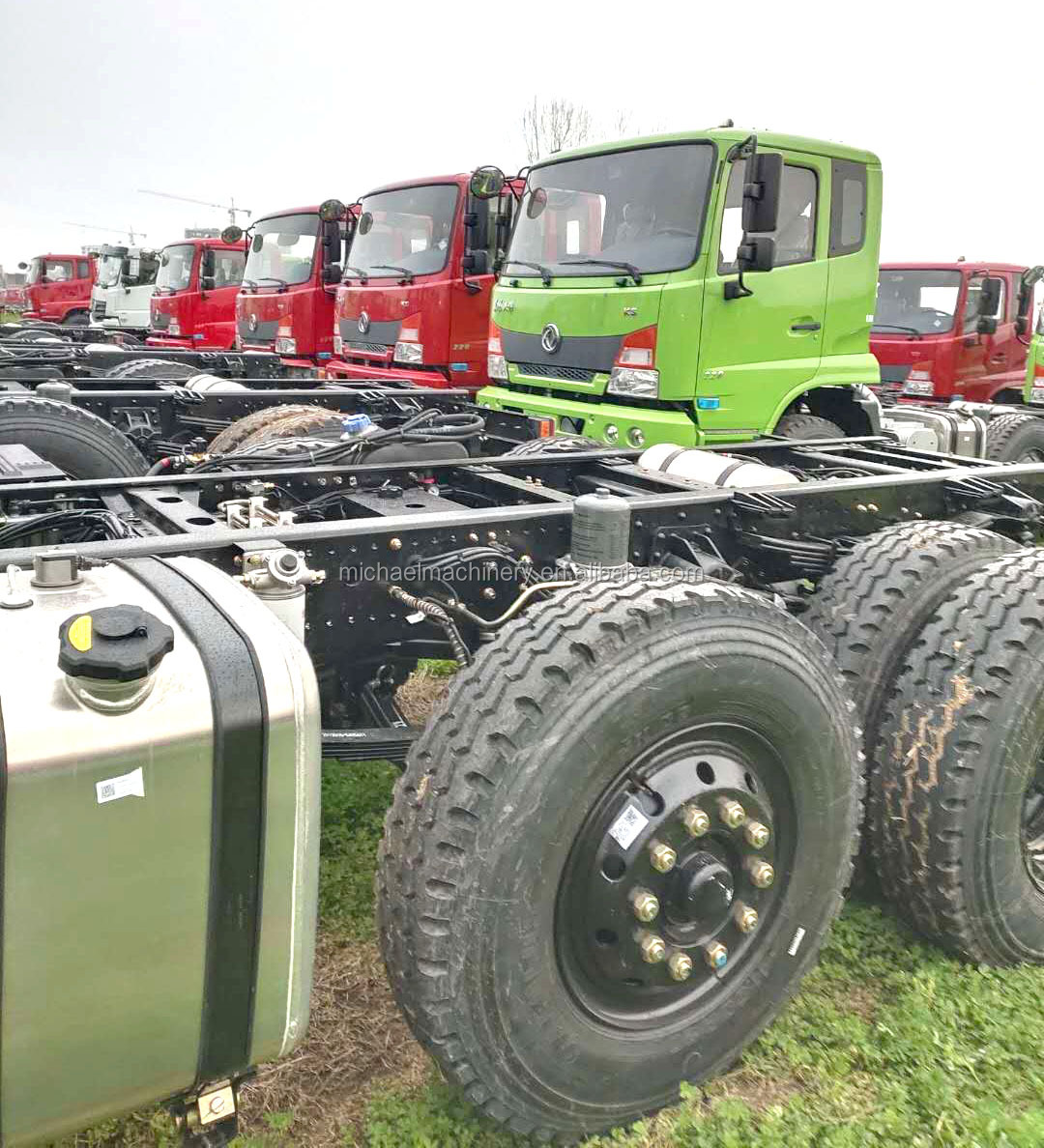 10 Ton Axle Capacity 6x2 Semi Truck Air Bag Suspension Lift Axle, High ...