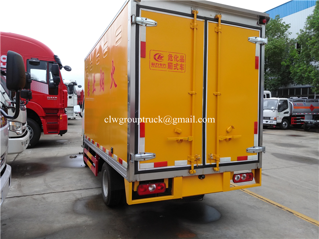 Customized Cargo Truck Van For Transporting Explosives, High Quality ...
