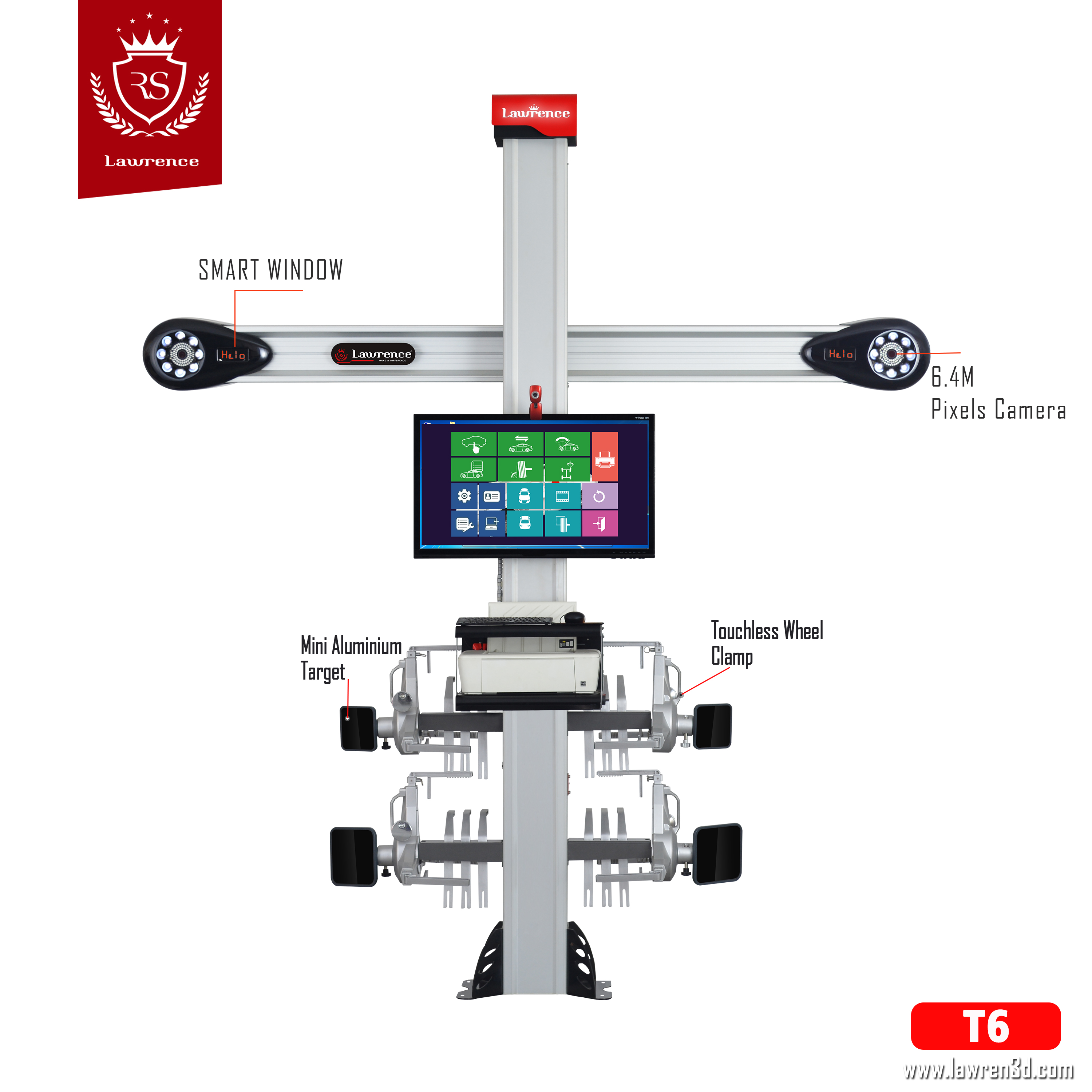 Lawrence Car 3d Manual Wheel Alignment Equipment, High Quality Lawrence ...