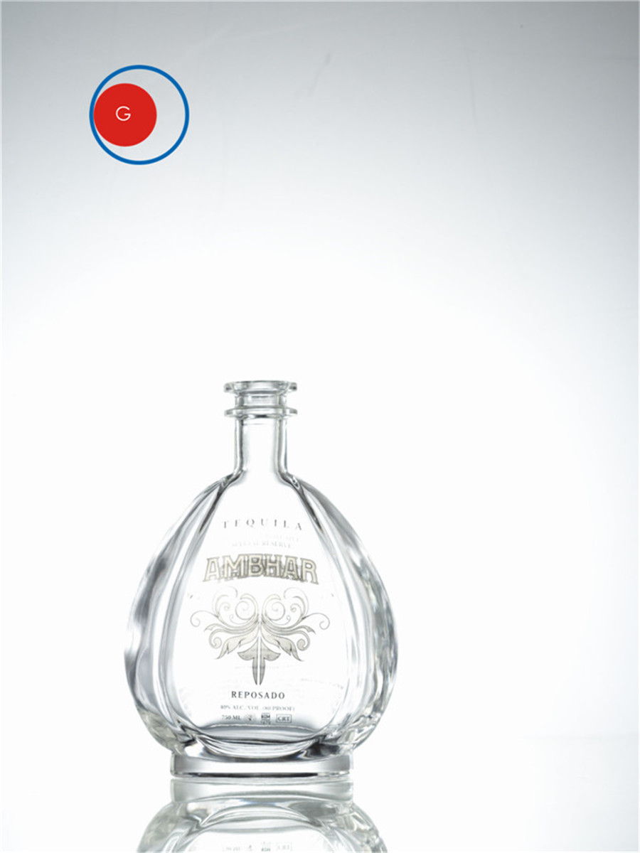 Reposado Glass Round Shape Bottle, High Quality Reposado Glass Round ...