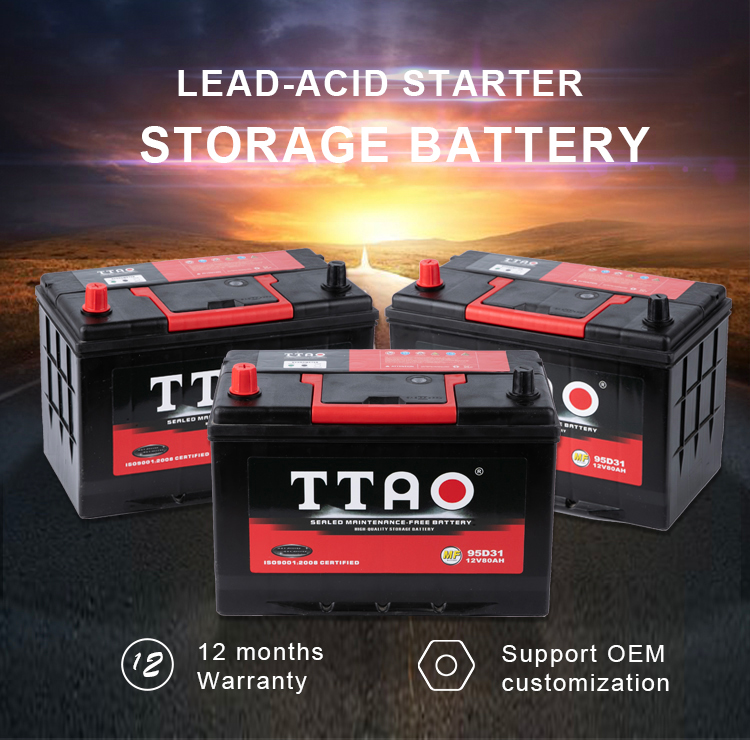 Japanese Good Jis Mf Lead Acid Car Batteries 12v 70ah-95ah, High ...