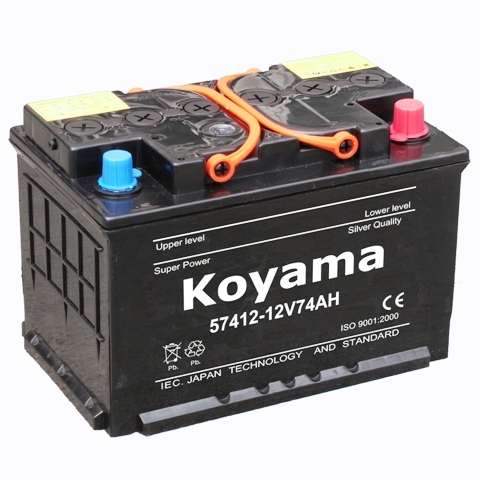 Din Dry Charge Automobile Battery 57412-12v74ah, High Quality Din Dry ...