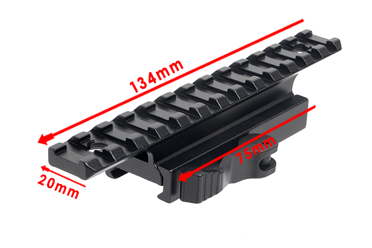 Qd D0038 Riser Mount Picatinny Rail 13 Slots คุณภาพสูง Qd D0038 Riser ...