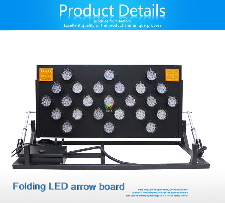 Folding Stand Aluminum Led Traffic Arrow Board, High Quality Folding ...