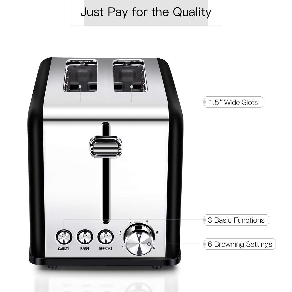 Stainless Steel Smart Electric Grill Toaster For Perfect Hamburger Buns ...