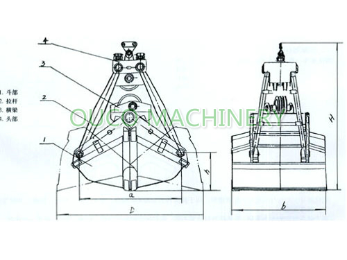 Bulk Cargo 12 CBM SMAG Wireless Grab Bucket China Manufacturers ...