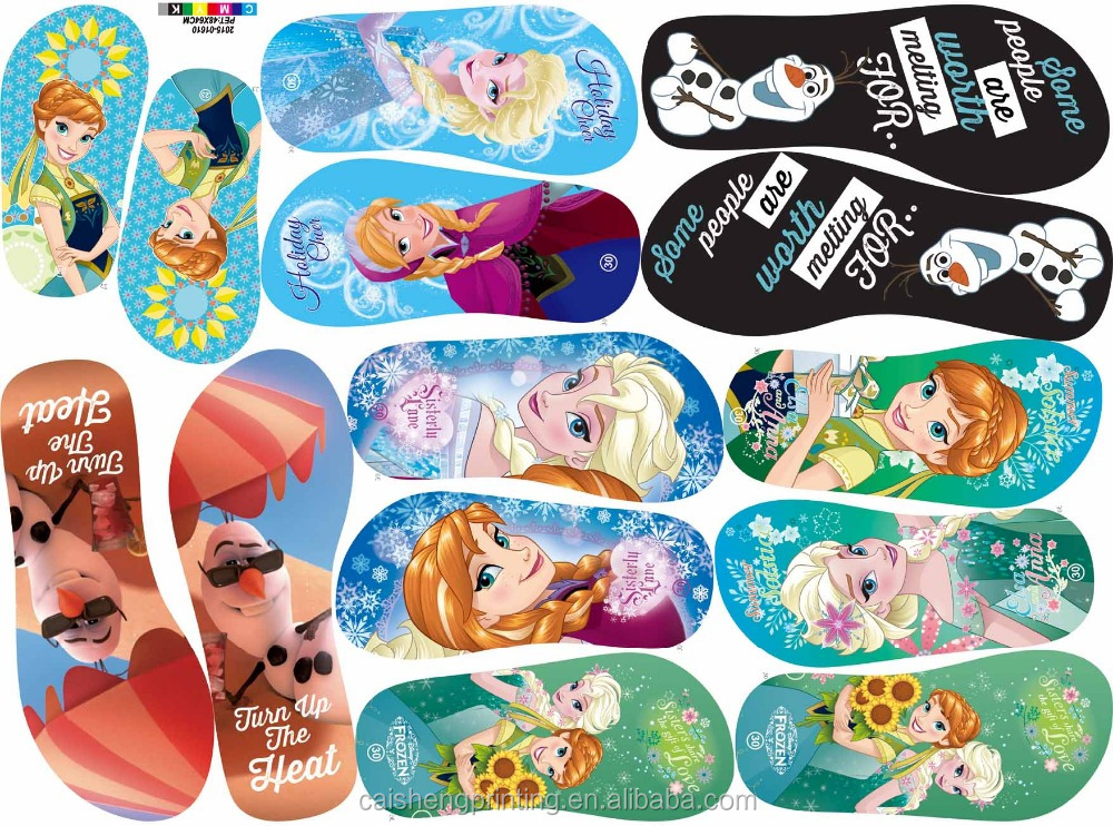 Eva Heat Transfer Stickers For Slippers: Custom Logo Diy Print Design ...