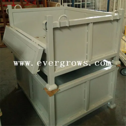 Stackable Steel Container Steel Pallet Bins, High Quality Stackable ...