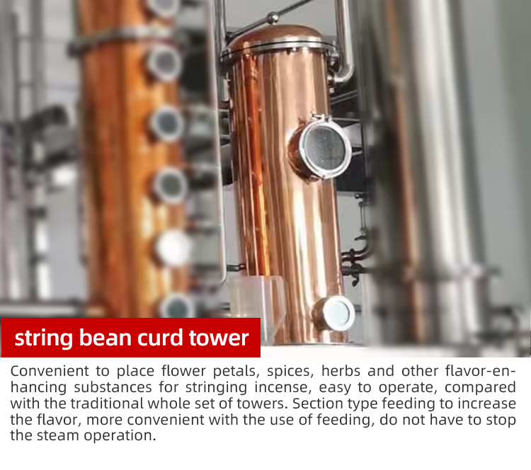1000 Liter Gin And Whiskey Distilling Machine With Beanstalk Tower ...