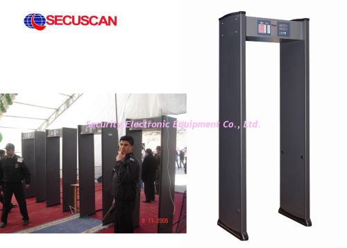 6 Pinpoint Zones Secu Scan Archway Walk Through Metal Detector Scanner ...