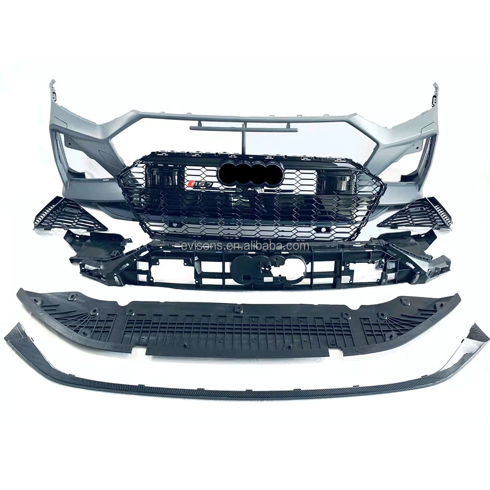 Black Abs Plastic Exterior Grill For Audi Q5 2021-2022 To Rsq5 Sq5 ...