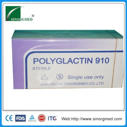 Disposable Absorbable Surgical Suture Polyglactin 910 / Pgla With Needle, High Quality ...
