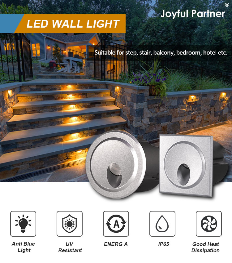 Ip65 Outdoor Square Recessed Led Wall Light For Stairs, High Quality ...