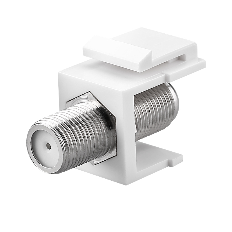 F ตัวเชื่อมต่อ Keystone Jack, 28 มม., ทองแดง, แผ่นนิกเกิล คุณภาพสูง F ...