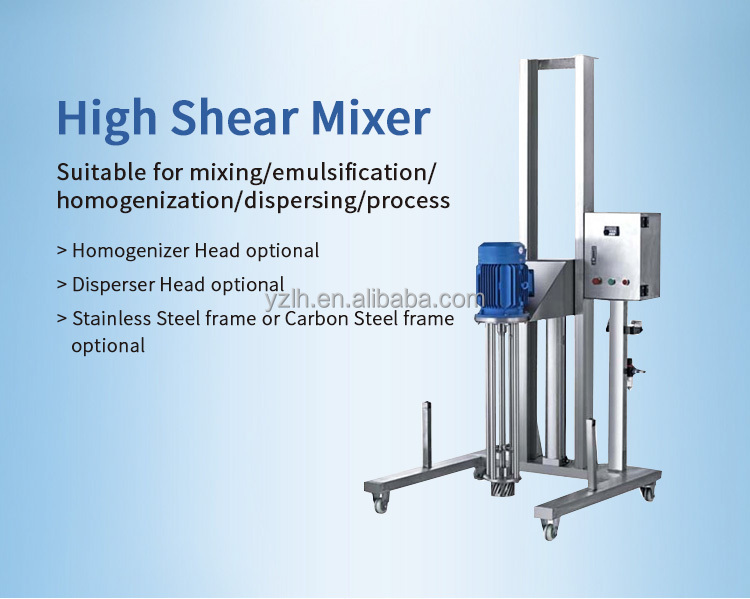 High Shear Emulsifier Mixer: Electrical/pneumatic Lifting Device ...